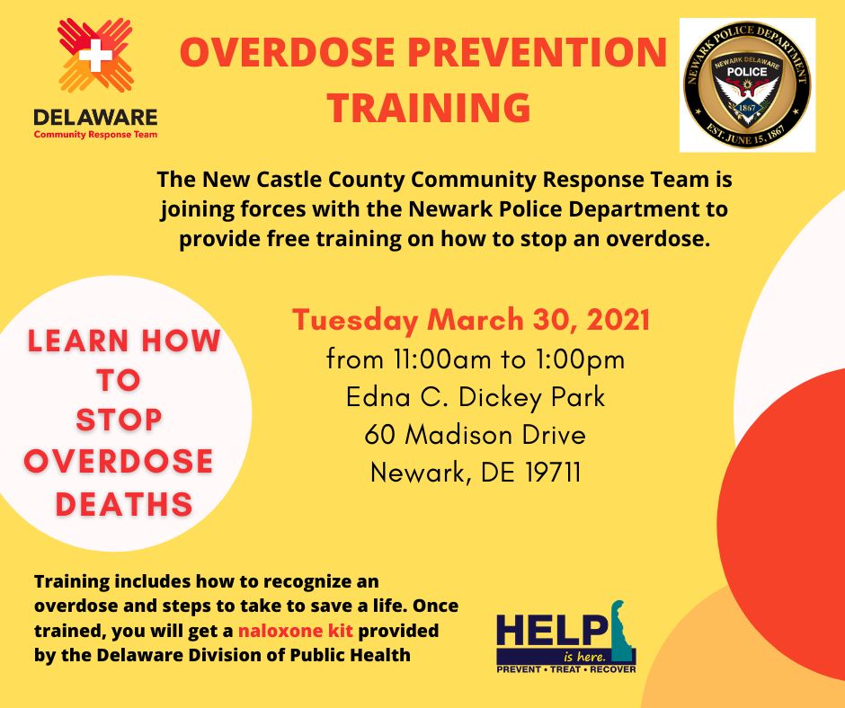 Newark Police to Sponsor FREE Overdose Prevention Training – March 30 ...